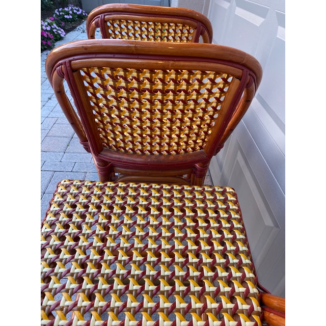 Vintage 1990s French Counter Height Bistro Stools - Set of 3. Custom ...