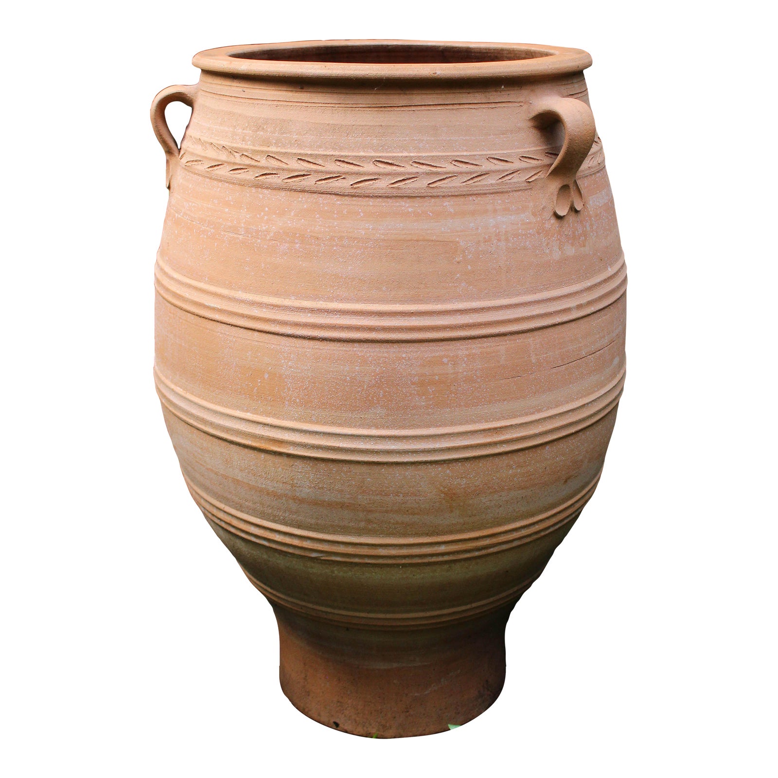 Mid-Late 20th Century Large Greek Terracotta Olive Storage Jar | Chairish