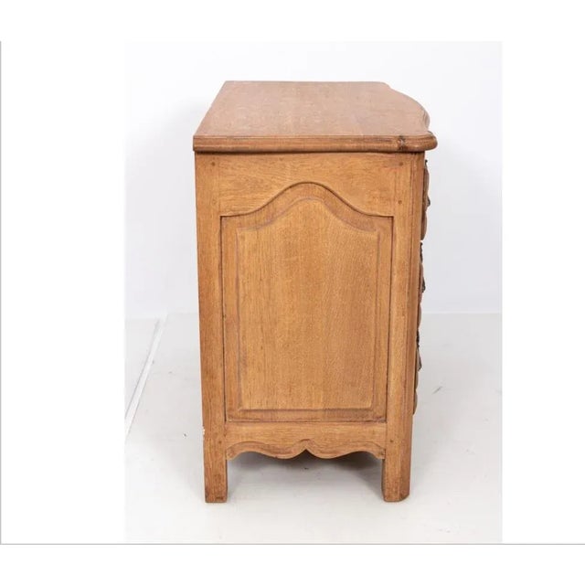 French Rococo Style Bleached Oak Commode | Chairish