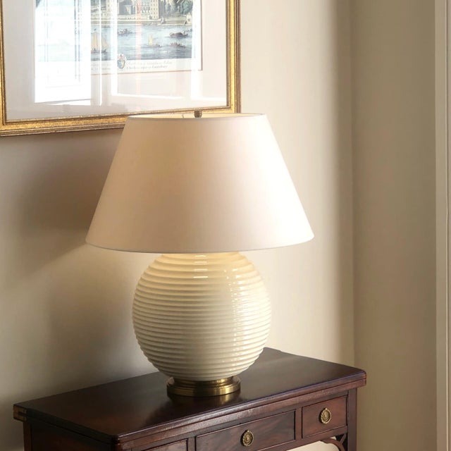 Alexa Hampton for Visual Comfort Spherical Ribbed Table Lamp With ...