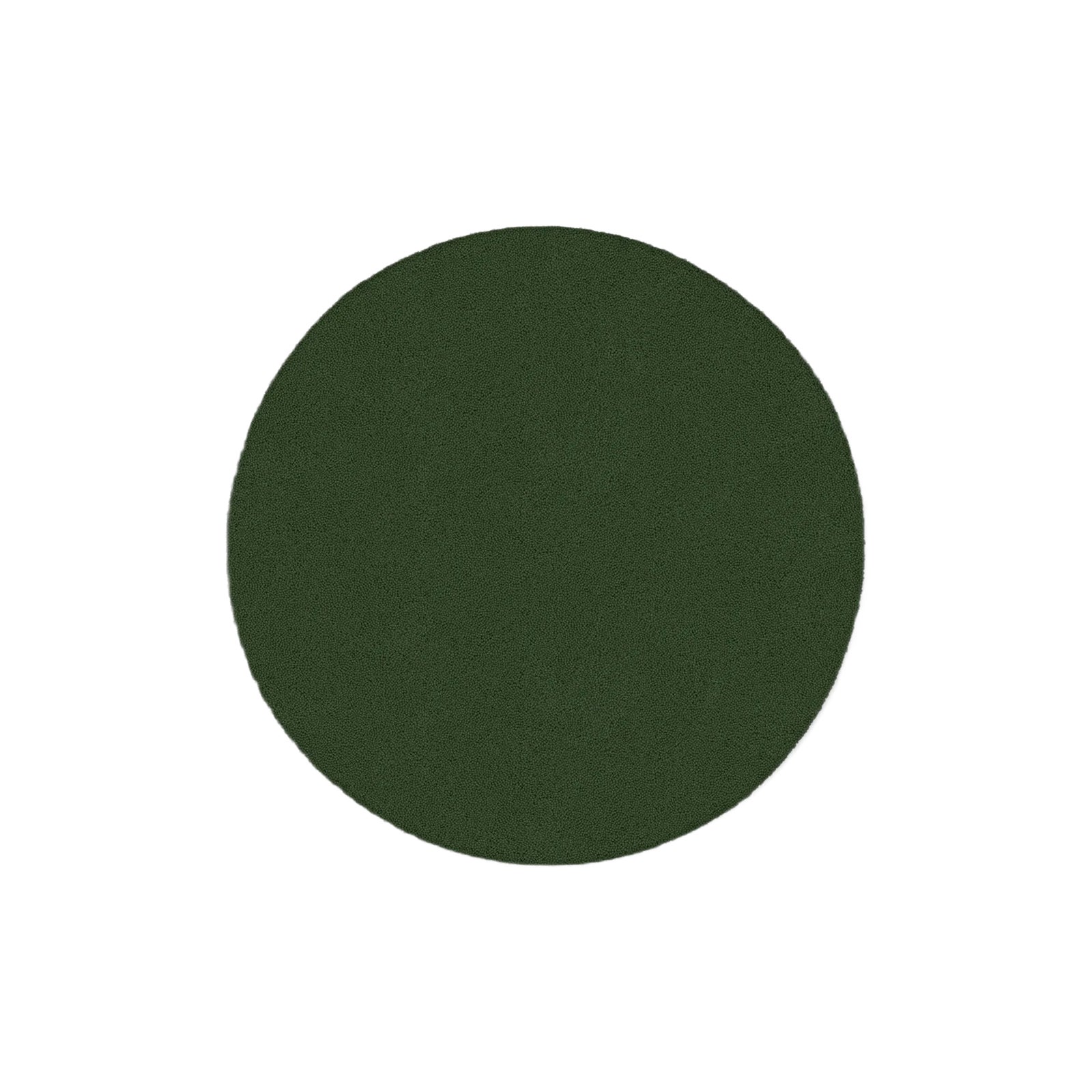 Dark Green Circle Plain Rug from Marqqa | Chairish