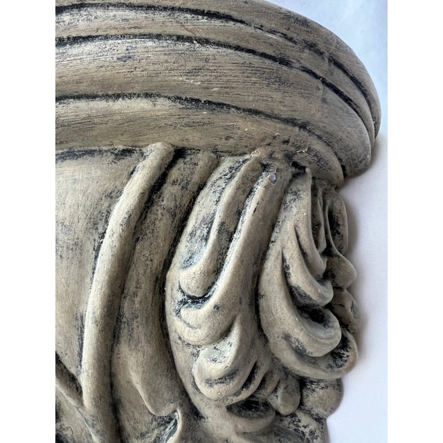 Vintage Baroque Style Stone Acanthus Ceramic Wall Brackets - a Pair ...