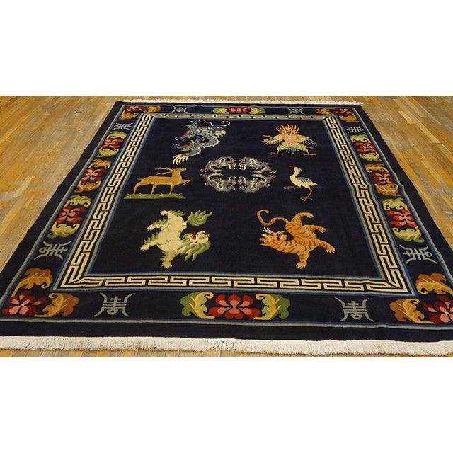 Vintage Chinese Rug 8'10" X 10'0" | Chairish
