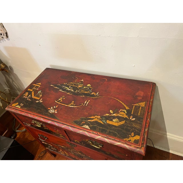 Chinoiserie Decorated Chest of Drawers | Chairish