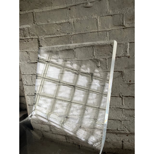 1970s Lucite Z Chair | Chairish