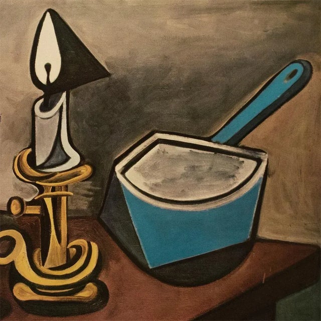 1954 Pablo Picasso "Still Life With a Candle", Large Period First ...