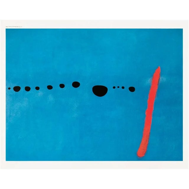 1996 Joan Miro "Blue 2", Second German Edition Poster | Chairish