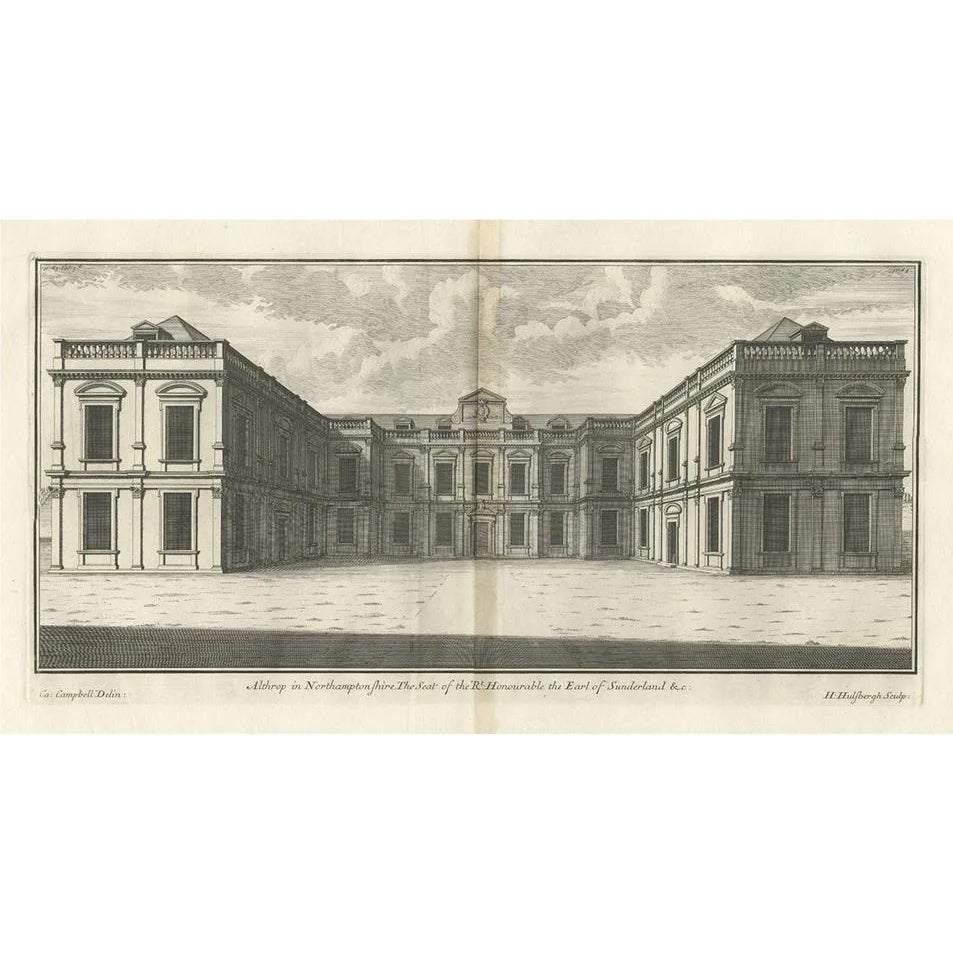 Campbell, Illustration of Althorp, Previous Home of Lady Diana Spencer ...