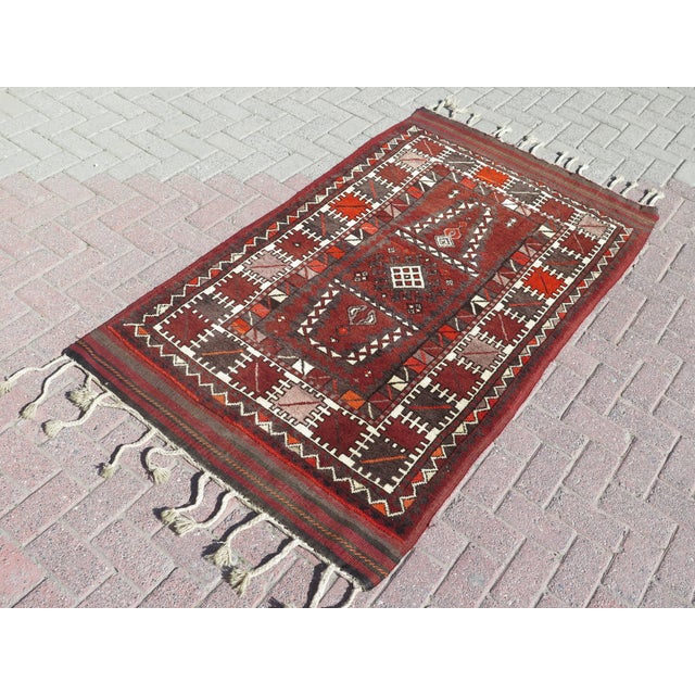 1960s Turkish Brown Handmade Area Rug | Chairish