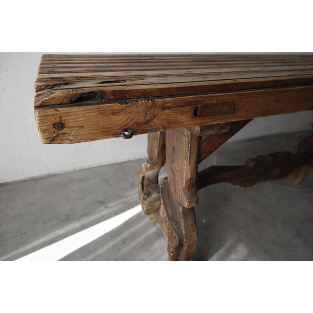 Rustic Antique Console Table | Chairish