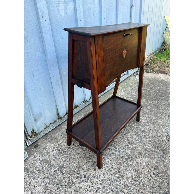 Antique 19th Century Art Craft Style Metamorphic Side Table | Chairish