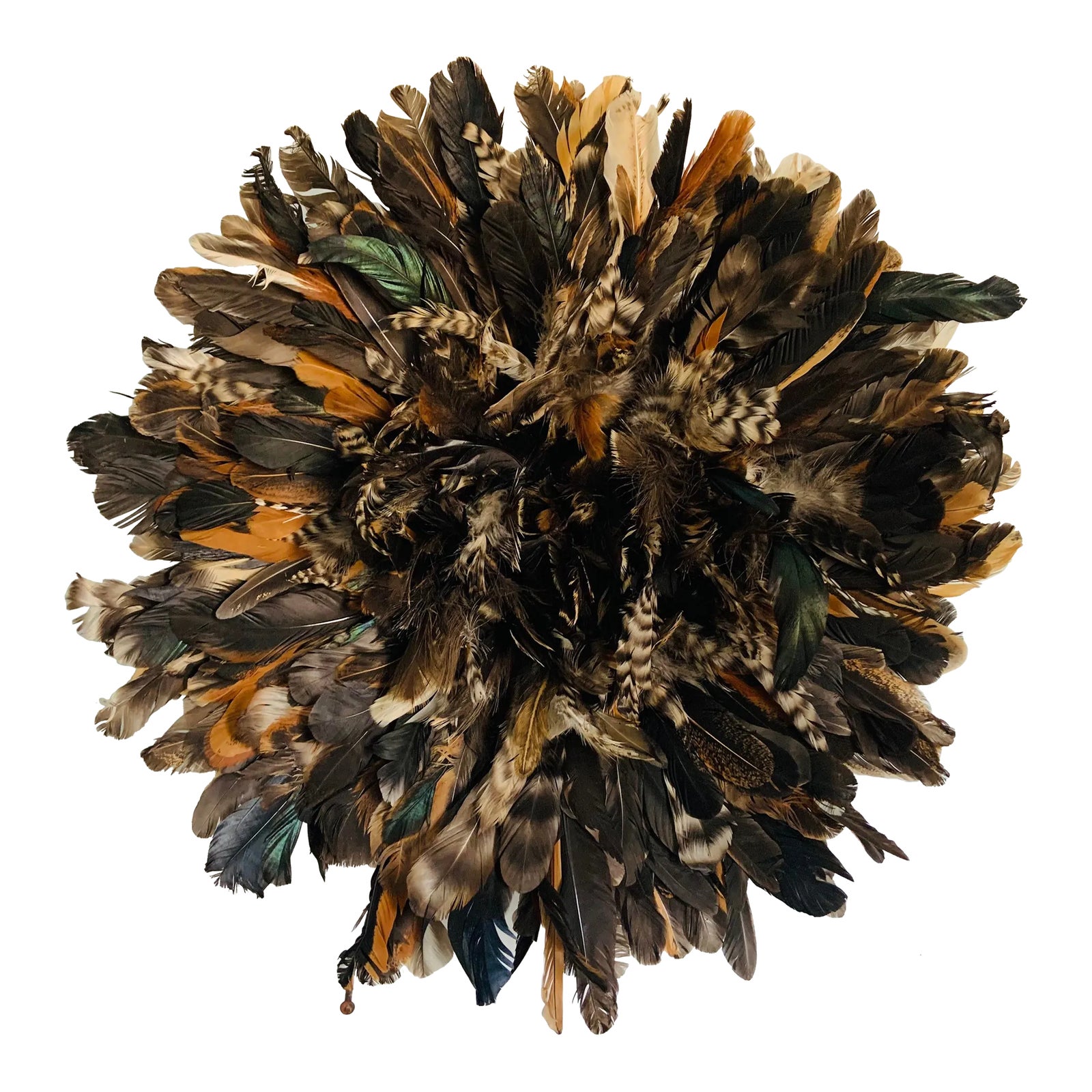 Contemporary Handmade Juju Hat in Gold Color | Chairish