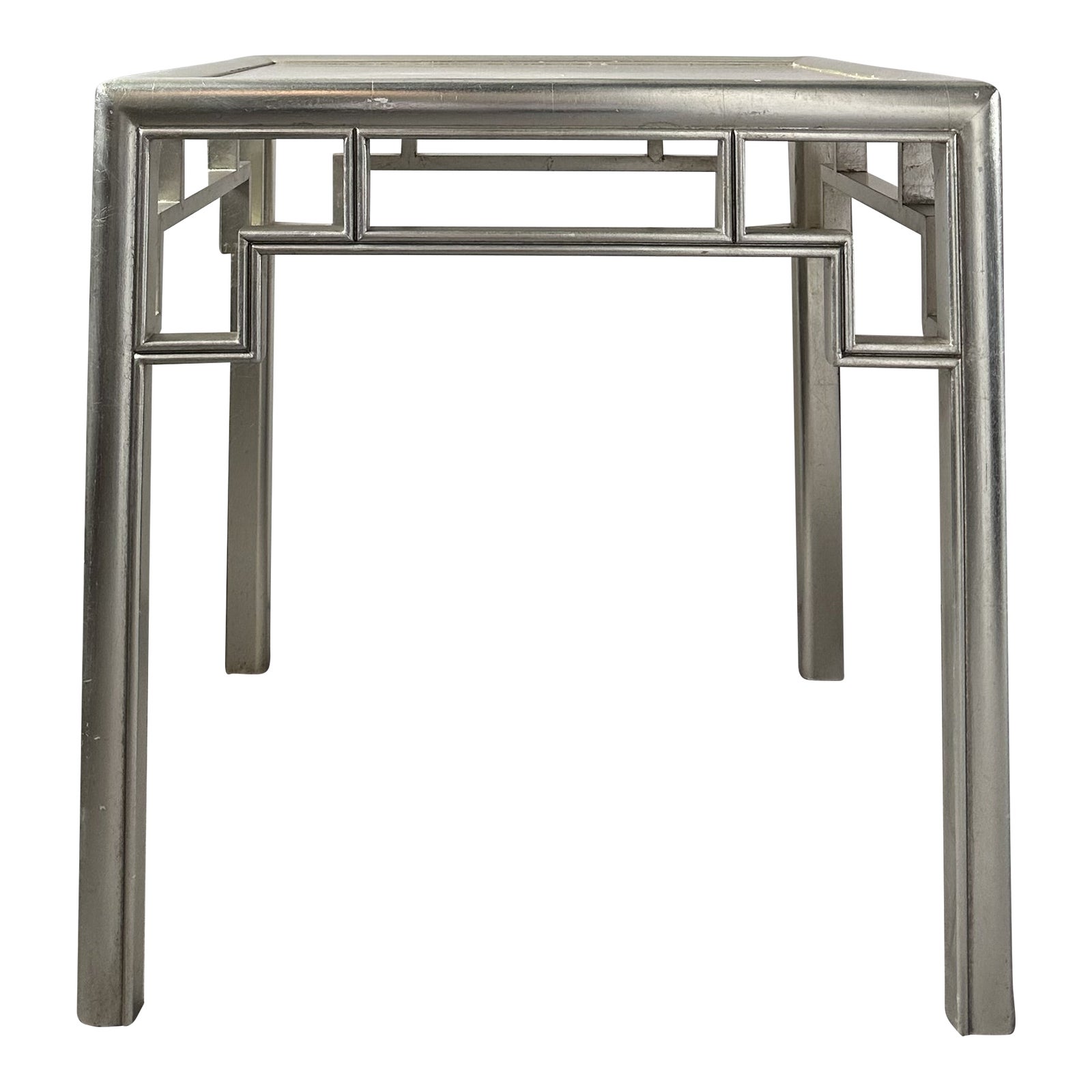 Bernhardt Silver Leaf Side Table | Chairish