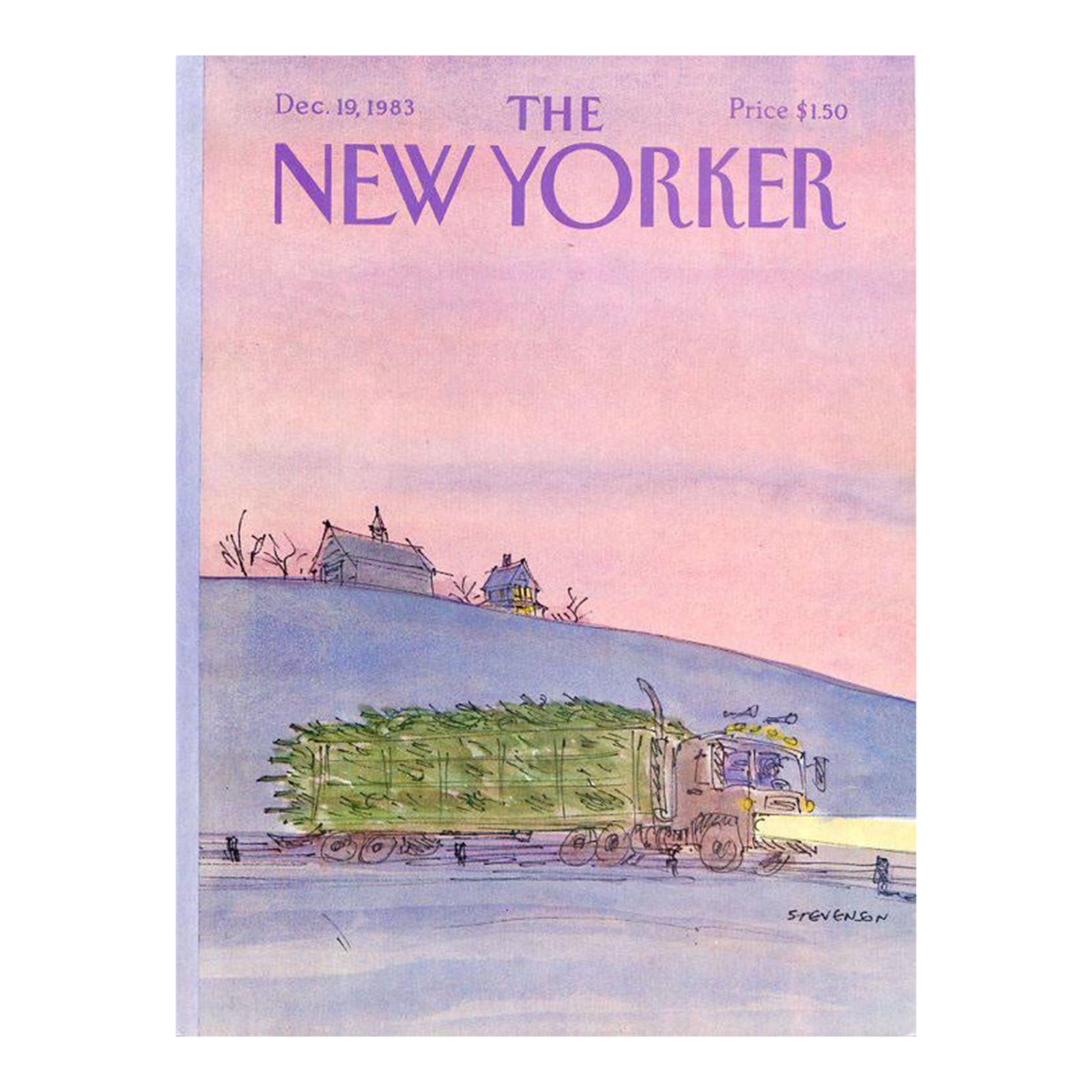 Original 1983 New Yorker Cover, December 19, Vintage New Yorker ...