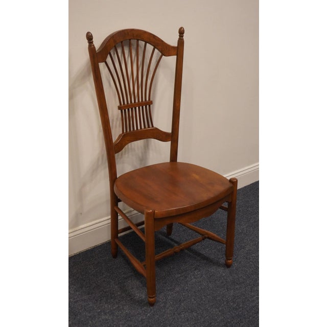 Jamco Wood Solid Hard Rock Maple Rustic Country Style Wheat Back Dining ...