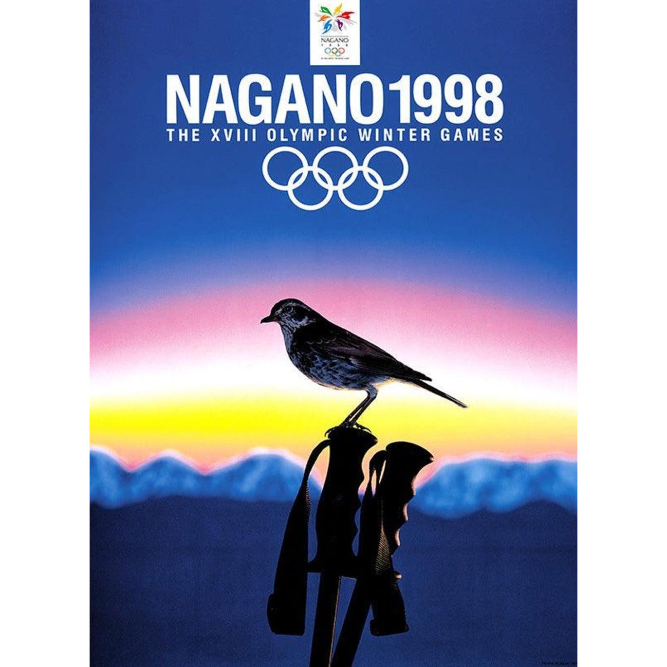 1998 Nagano Winter Olympic Games Poster | Chairish