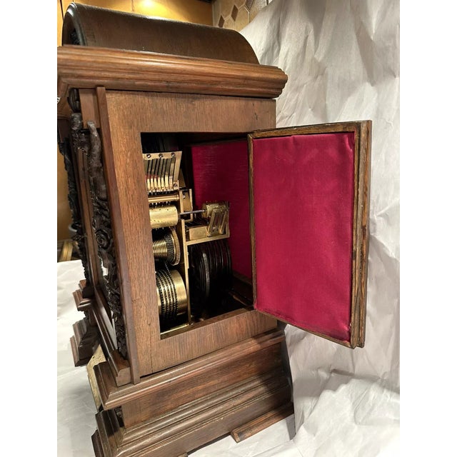 19th Century Triple Fusee 8 Bell 5 Gong Musical Bracket Clock | Chairish