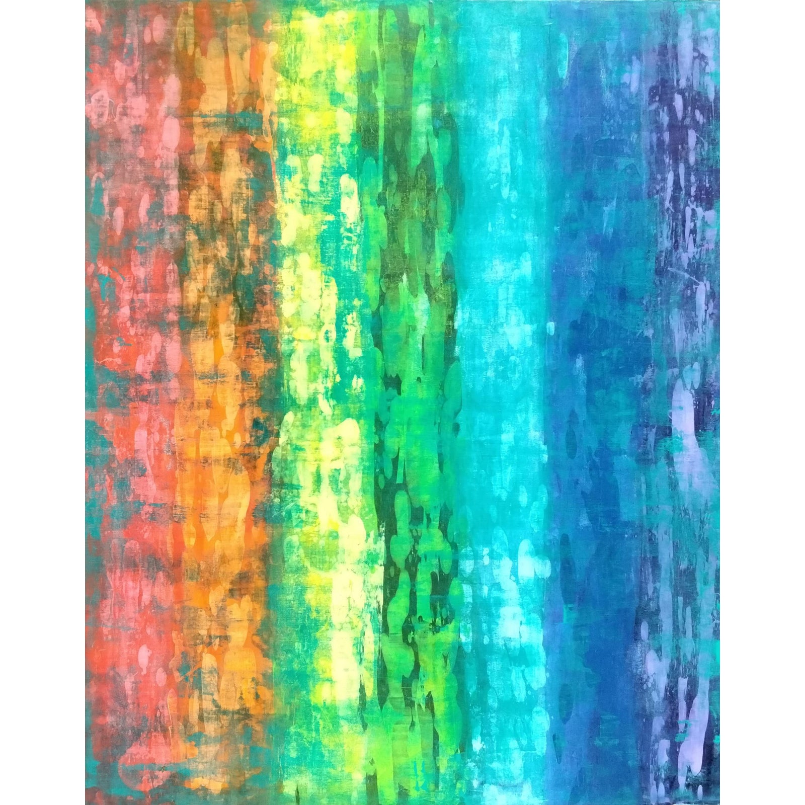 "Rainbow Connection" Contemporary Original Abstract Expressionist ...