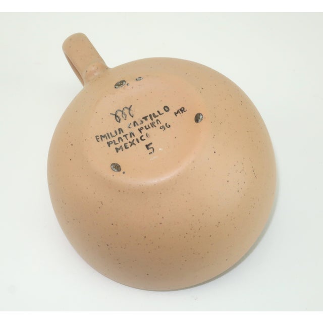 Emilia Castillo Ceramic Pottery Tiger Cup & Saucer With Silver Overlay ...