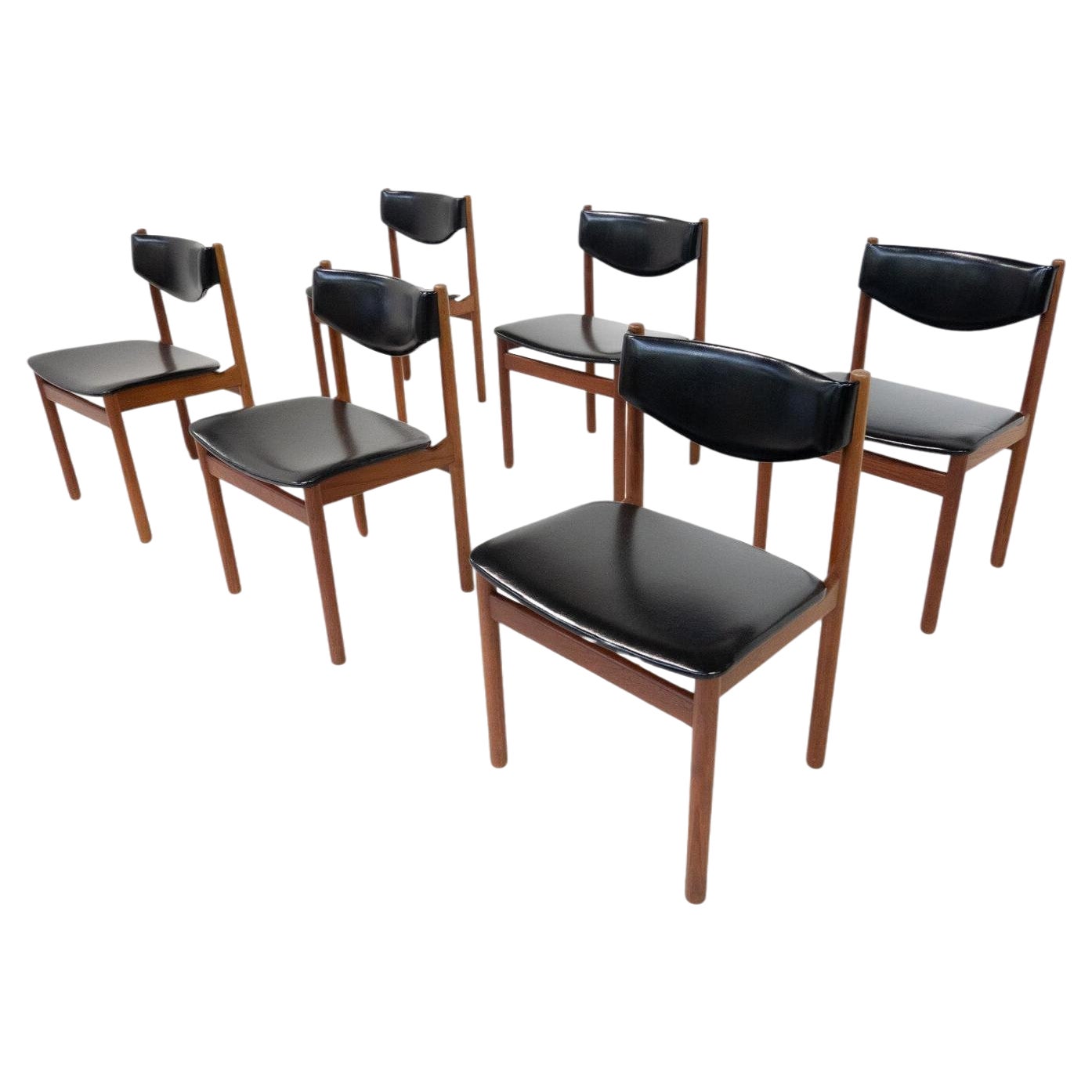 Mid-Century Modern Scandinavian Chairs, 1960s, Set of 6 | Chairish