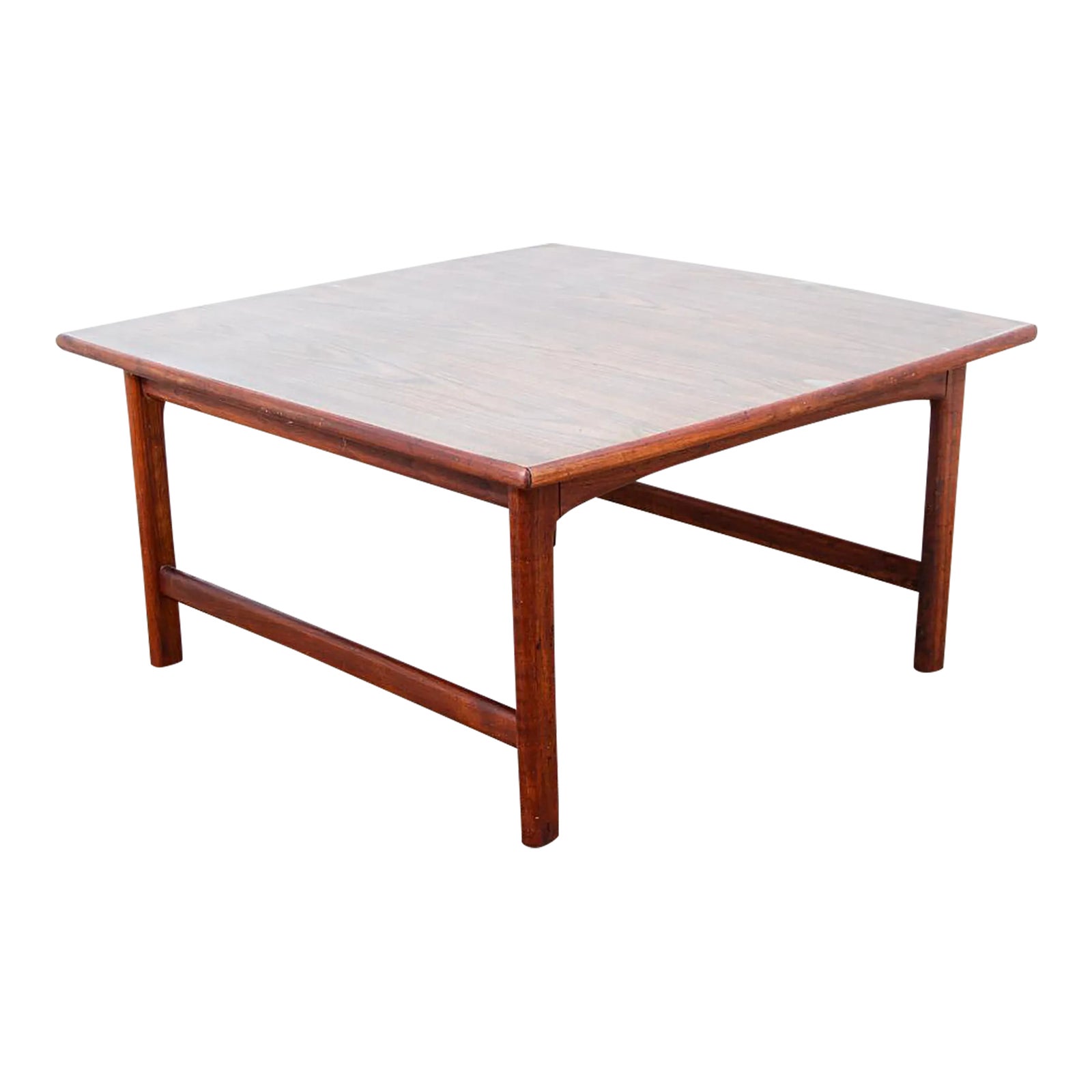 1960s Vintage Mid Century Danish Modern Side Table End Square Walnut ...