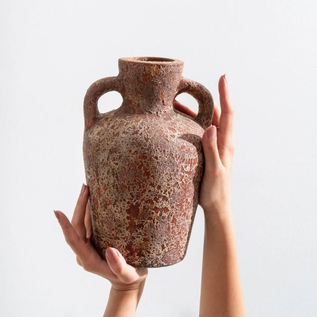 Rust Vase, Red Terracotta | Chairish