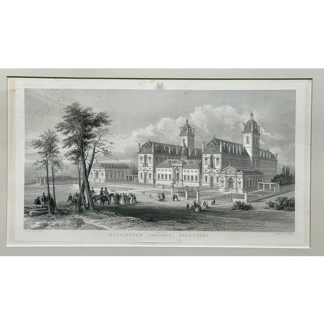19th C. Henry Adlard (1799-1893) English Engravings of Sandhurst and ...