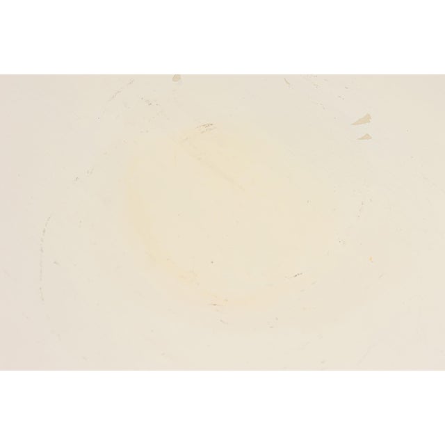 American Contemporary White Two-Tier Concave End Table - A Pair | Chairish