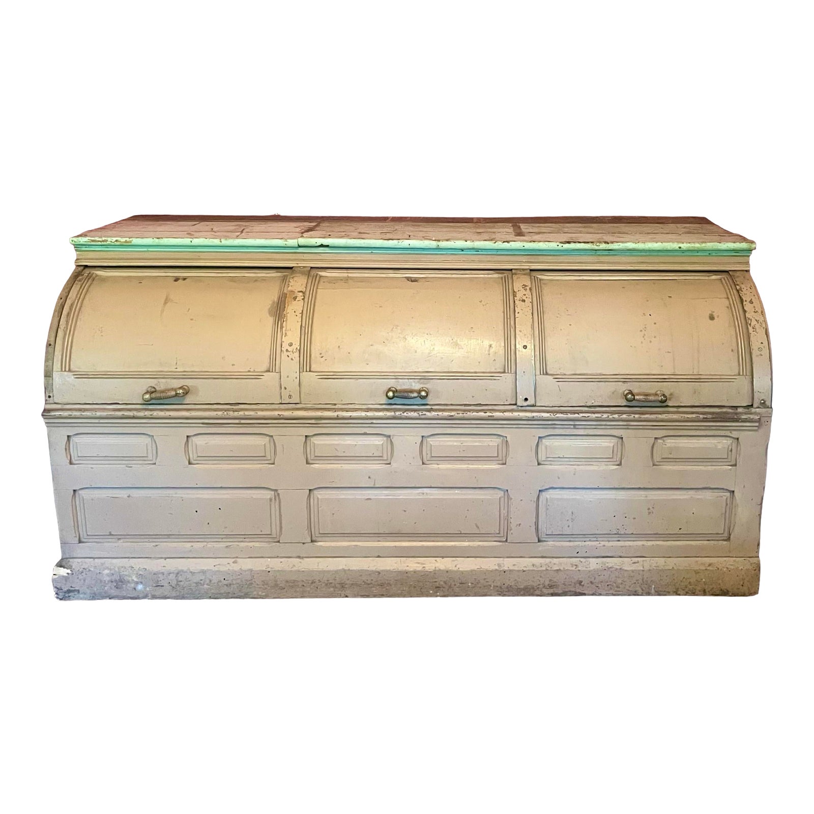 Antique General Store Grainery Counter Piece | Chairish