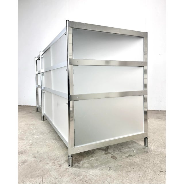 1990’s Modern Sec Shelf Storage System Credenza / Media Cabinet by ...