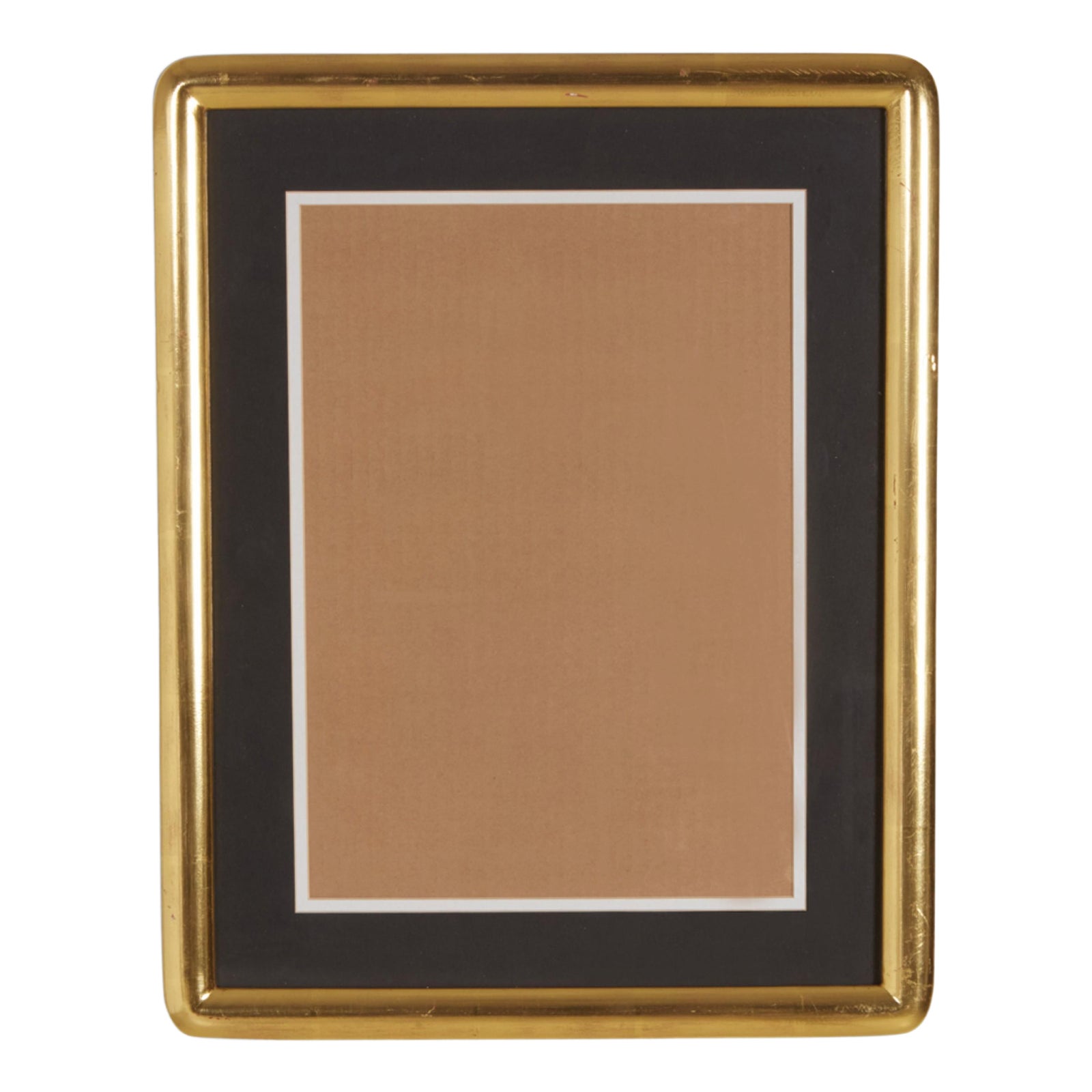 Set of 6 Black and Gilt Curved Corner Gallery Frames | Chairish