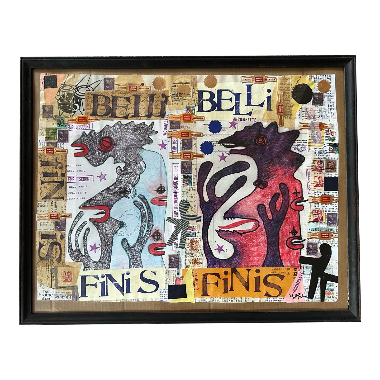 Contemporary Collage by Wayne Cunningham From the Stop War Series ...