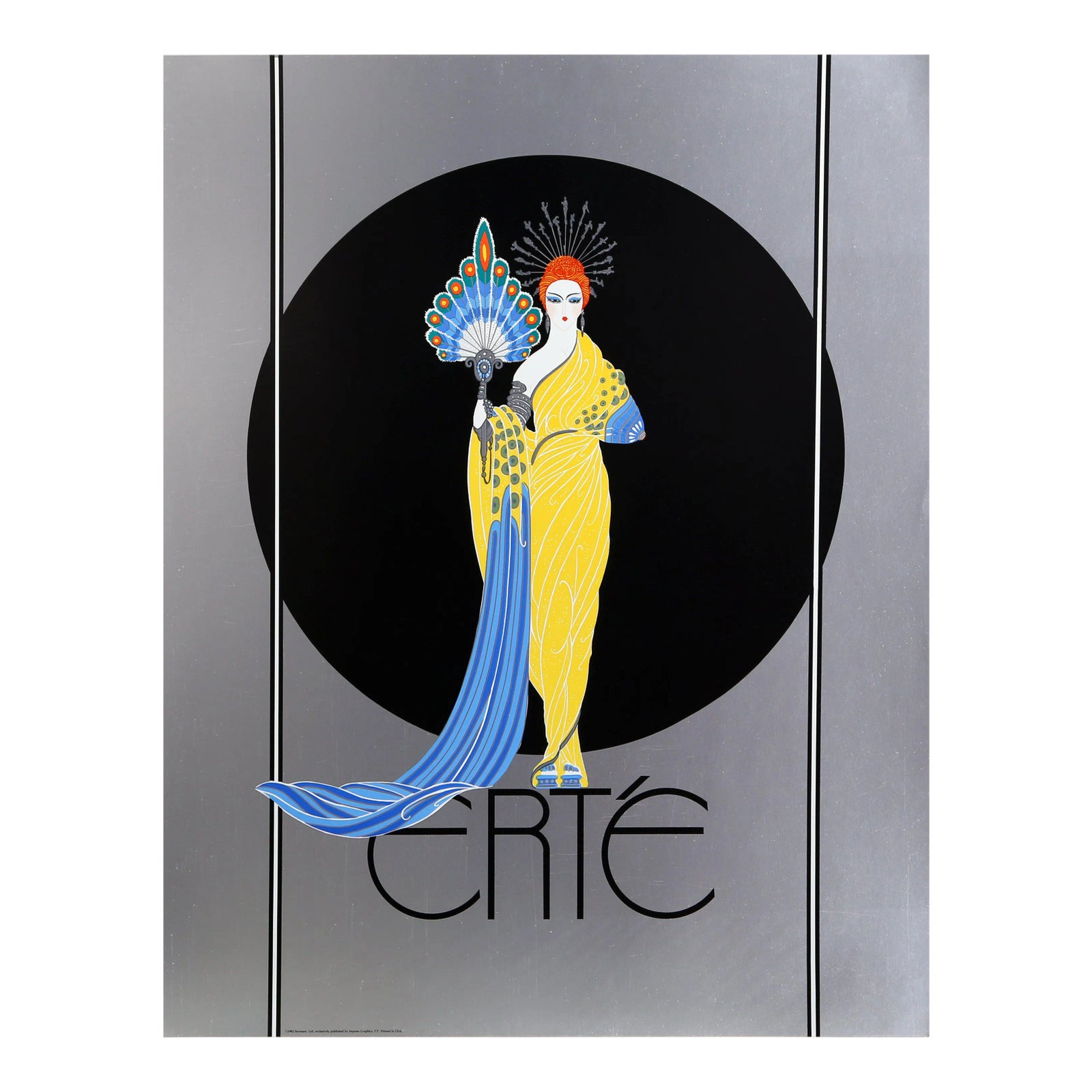 1980s Erté, "Athena", Art Deco Screenprint Poster | Chairish