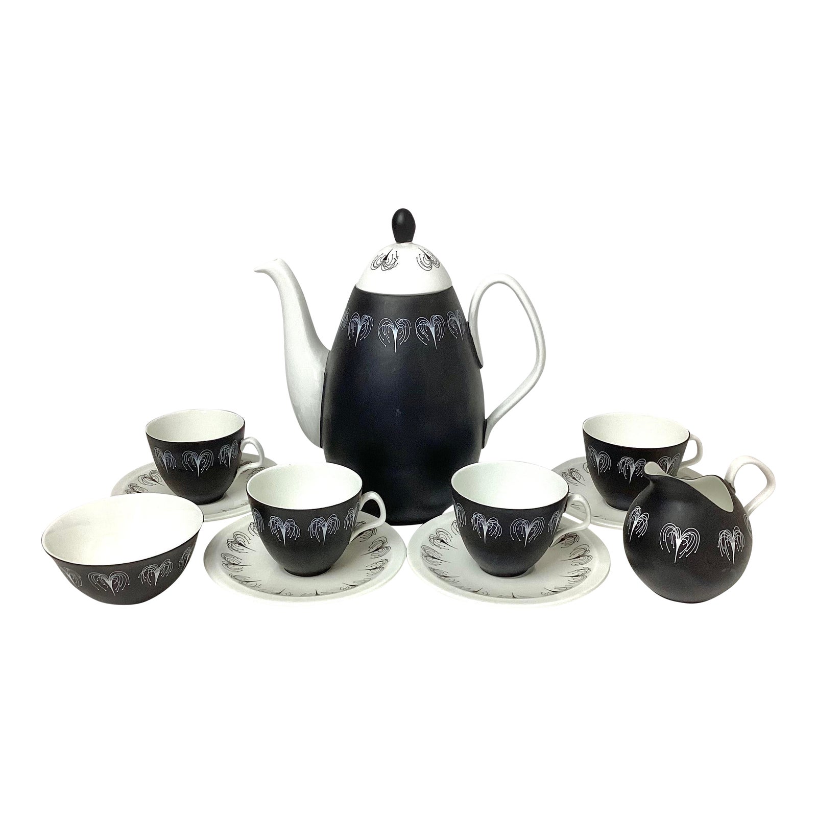 Mid Century Modern Hazel Thumpston Domino Foley Fine China Vintage ...