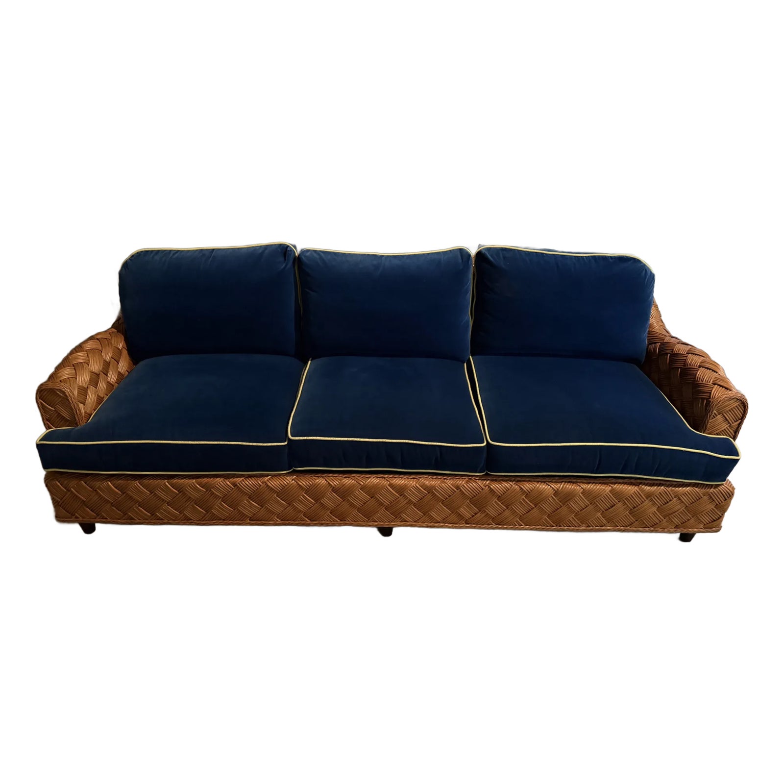 Walters Wicker 96" Portia Sofa Custom Loose Back and Loose Seat ...