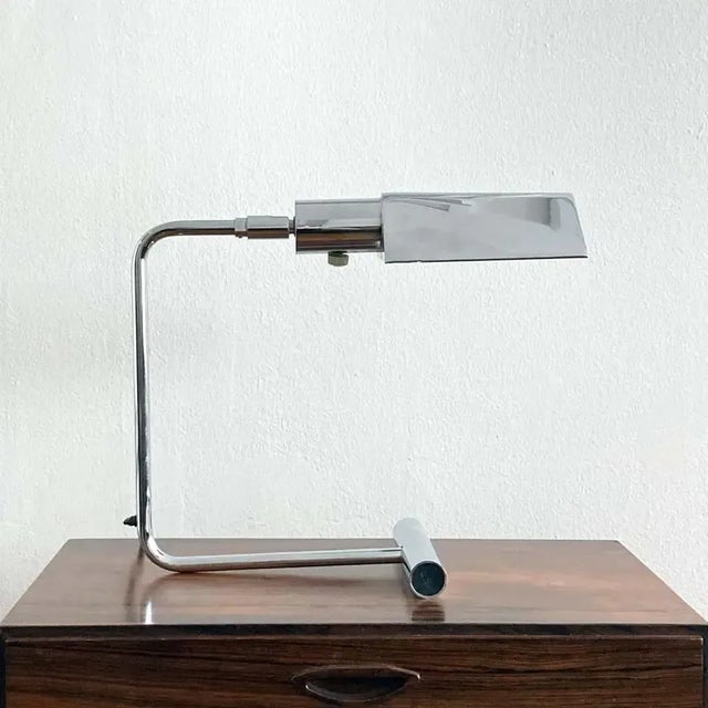 1960s Koch & Lowy for Omi Chrome Reading Desk Lamp | Chairish