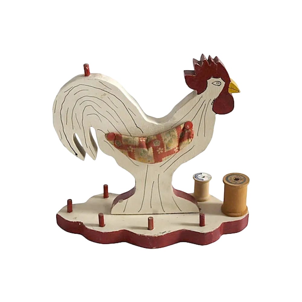 Vintage Rooster Spool Holder | Chairish