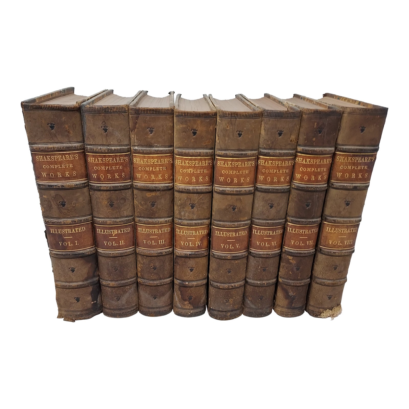Shakespeare Complete Works Eight Volumes Published Boston Phillips ...