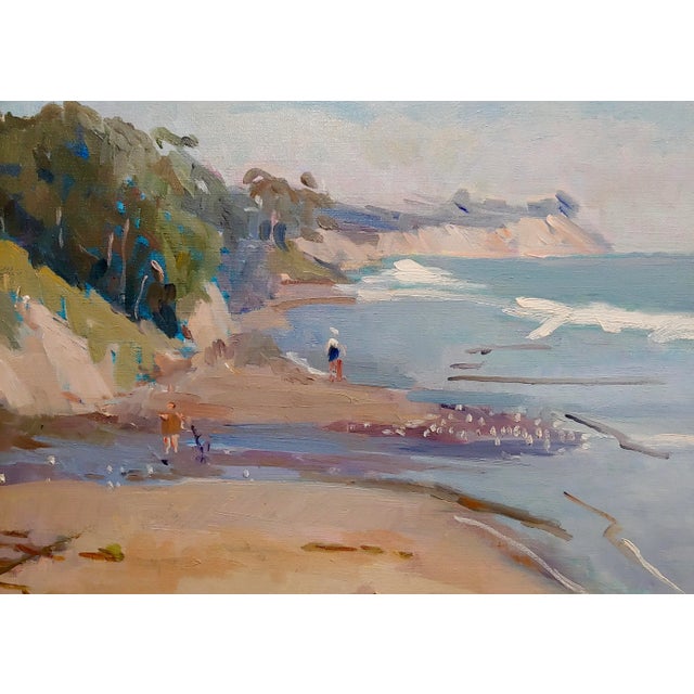 Joan Milligan - Goleta Beach - Beautiful California Oil Painting | Chairish