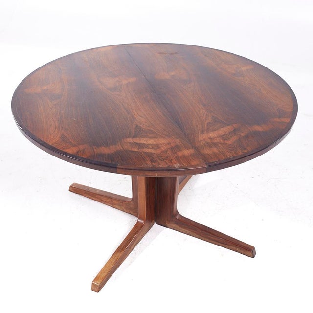 Bernhard Pedersen Mid Century Danish Rosewood Dining Table | Chairish