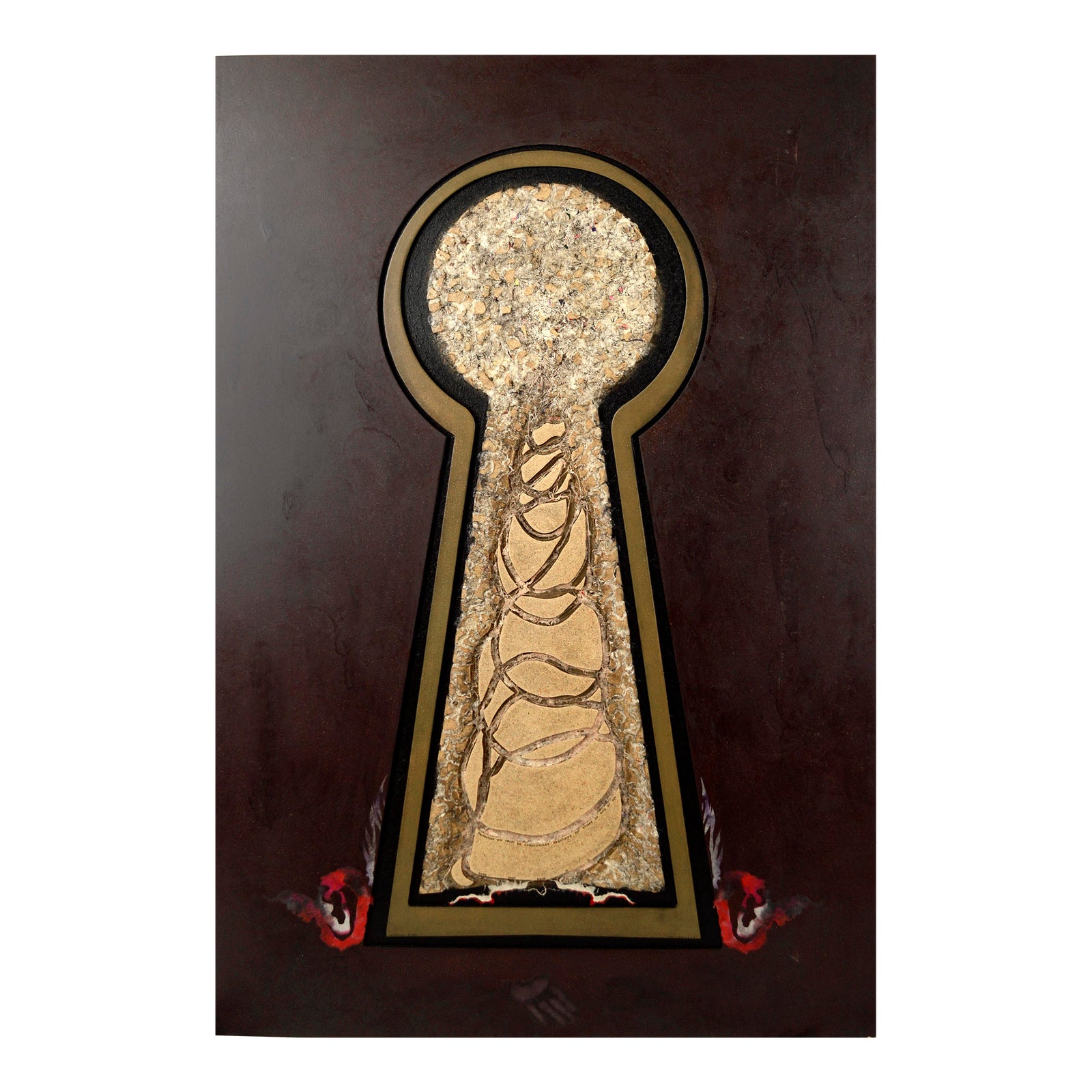 1990s "You Have the Right to Remain Silent" Wood Panel Original ...