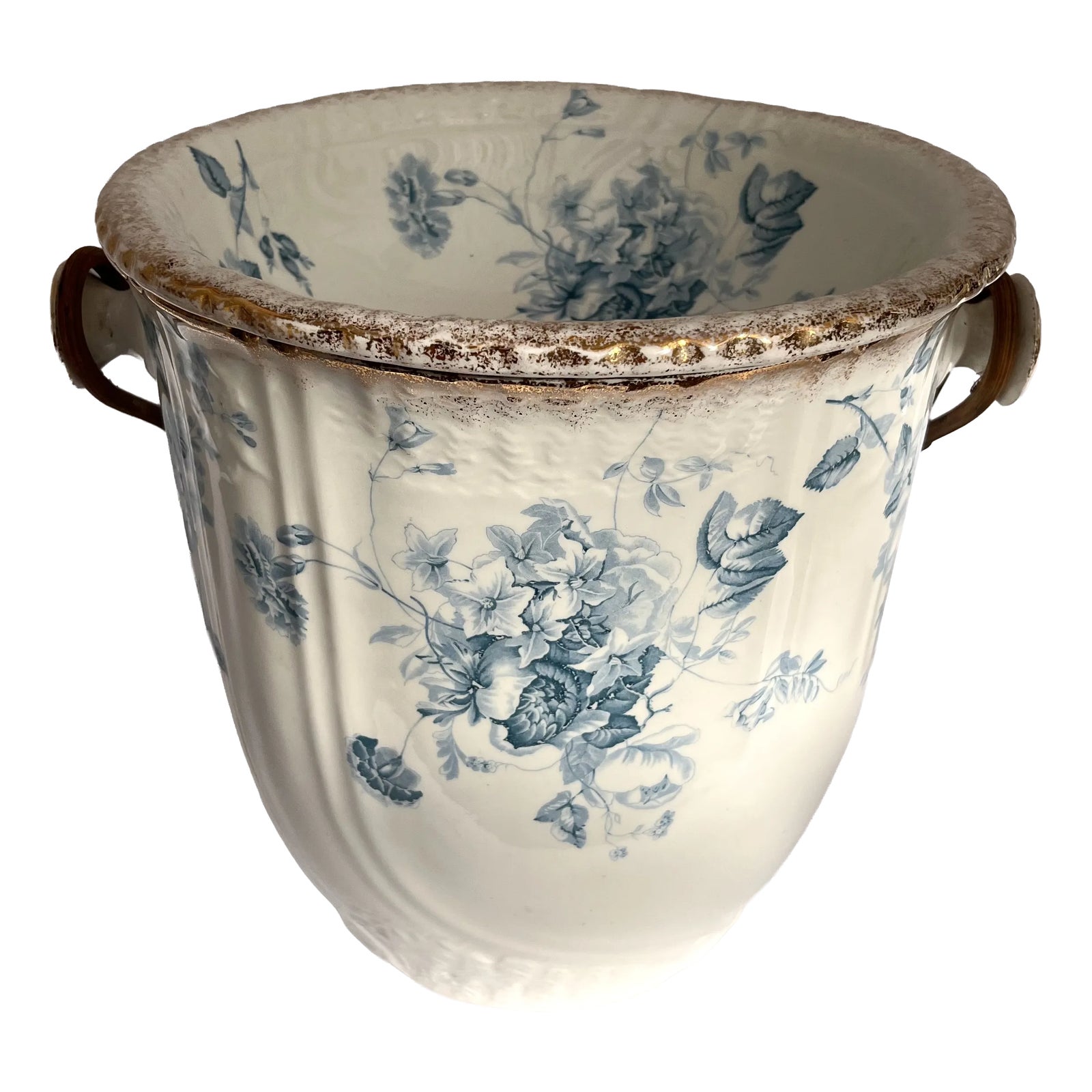 Antique Edwardian Ceramic Slop Jar by John Maddock & Sons, 1890s | Chairish