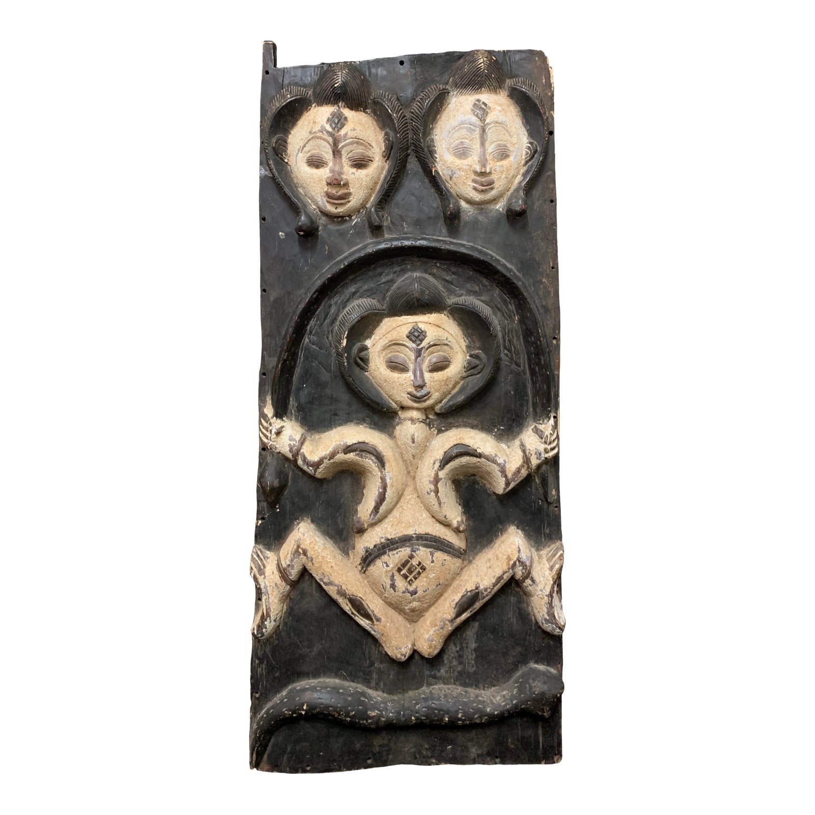 African Art Tribal Art Large Door From Punu Tribe Gabon | Chairish