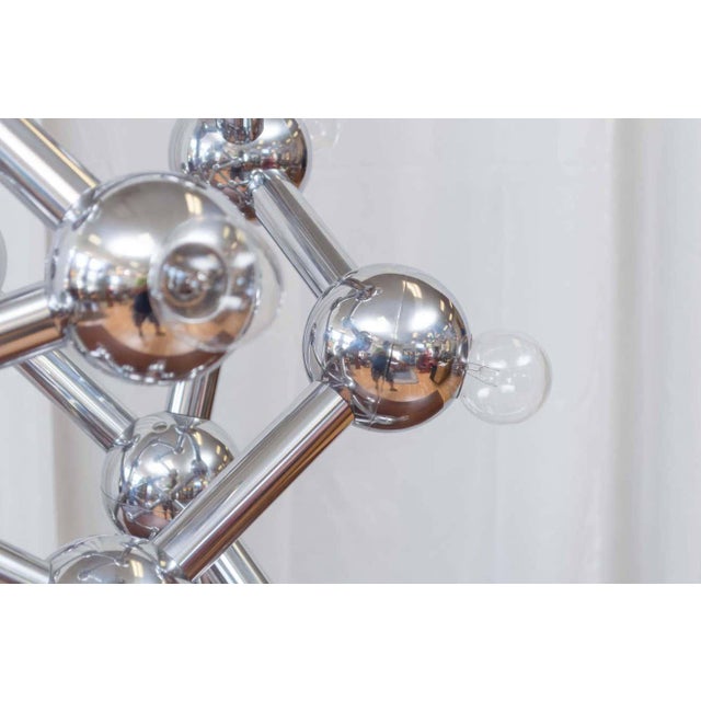 Chrome Eighteen-Light Molecule Lamp by Torino | Chairish