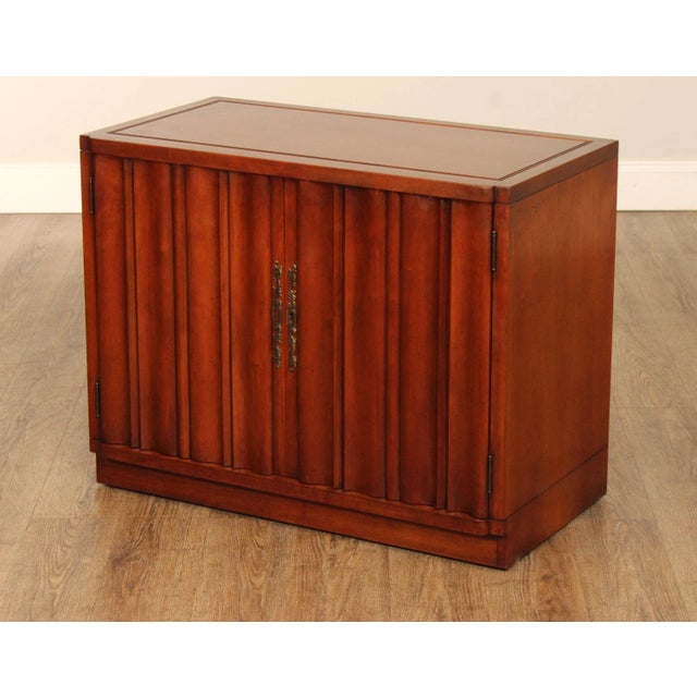 Heritage Mid Century Modern Fruitwood Cabinets A Pair Chairish