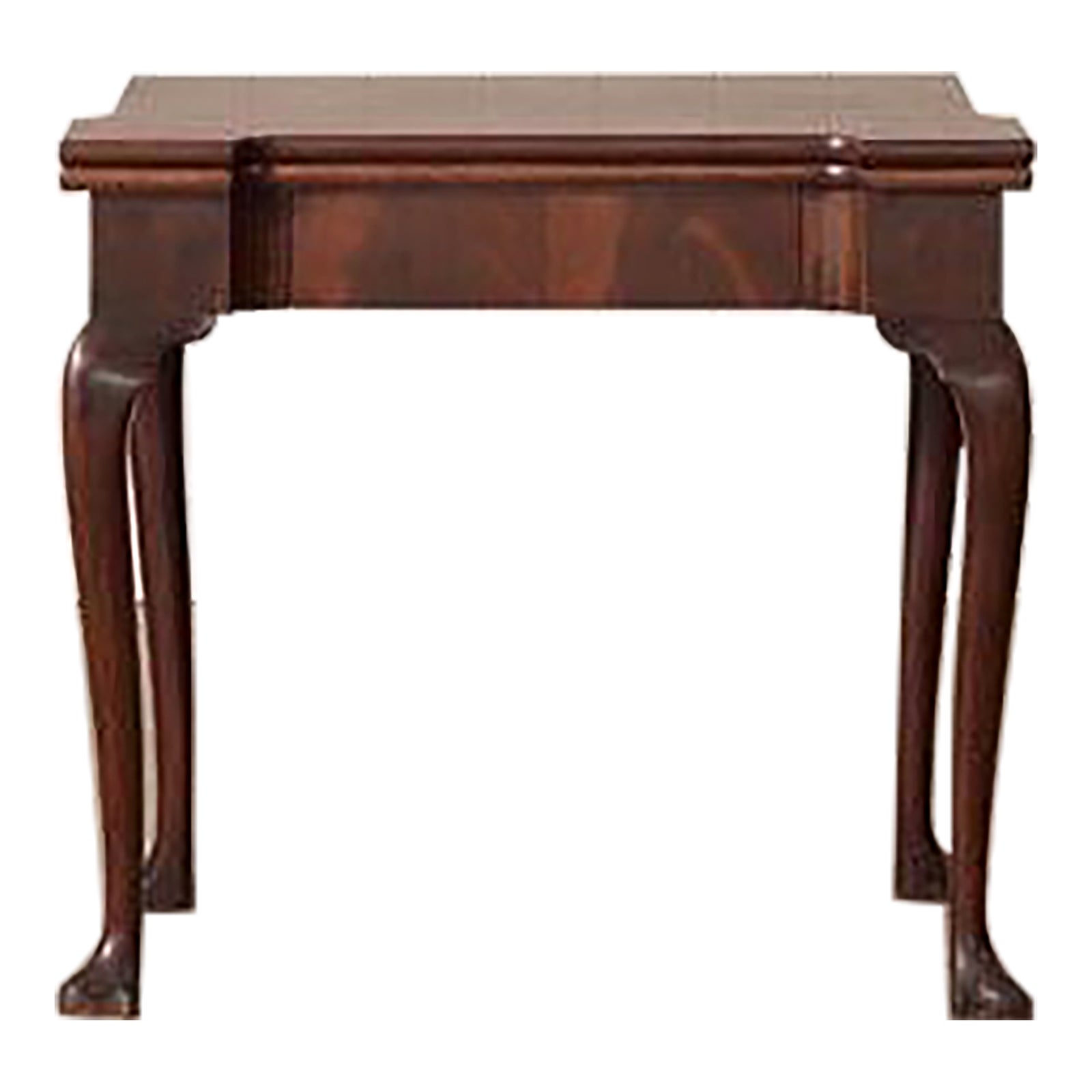 18th Century George I Mahogany Club Footed Game Table With Suede ...