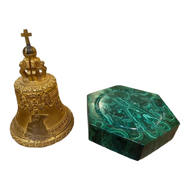 Early 19th Century Gilt Bronze Model of the Tsarsky Kolokol III | Chairish