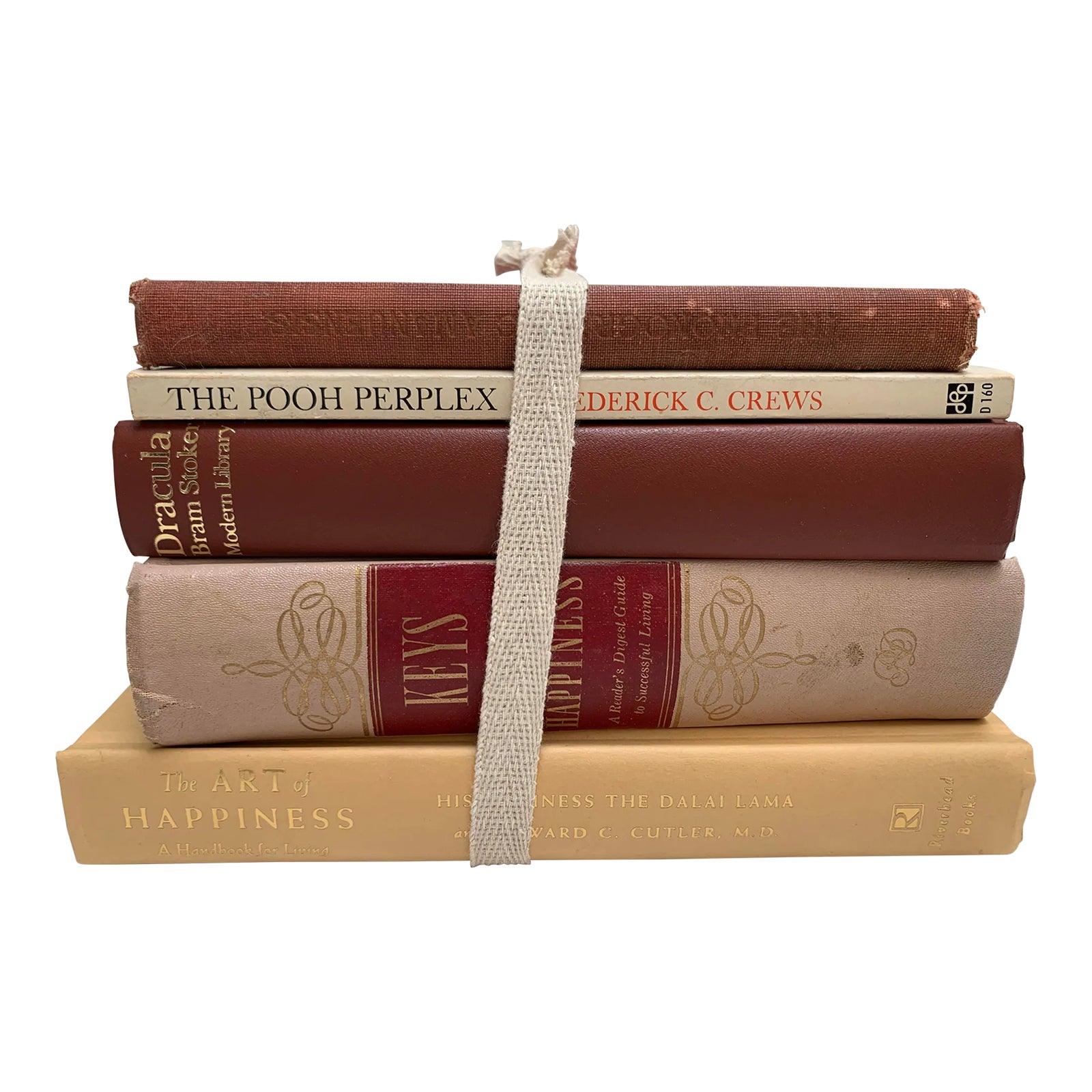 Vintage Set of Five Collectible Eclectic Books | Chairish