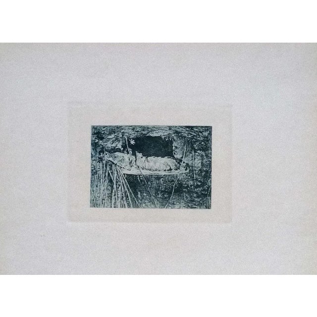 Luca Beltrami - Fontainebleau Forest - Original Etching - 1877 | Chairish