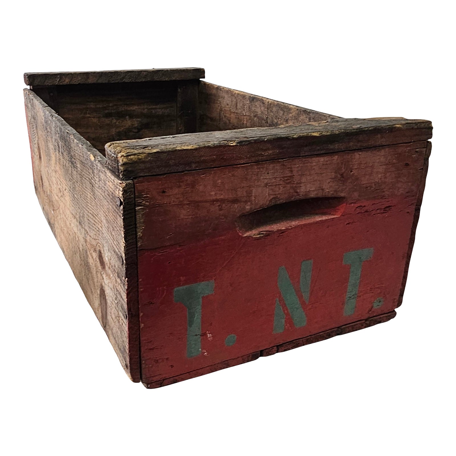 Wood Tnt Dynamite Box Original Old Hand Crafted Pine Crate | Chairish